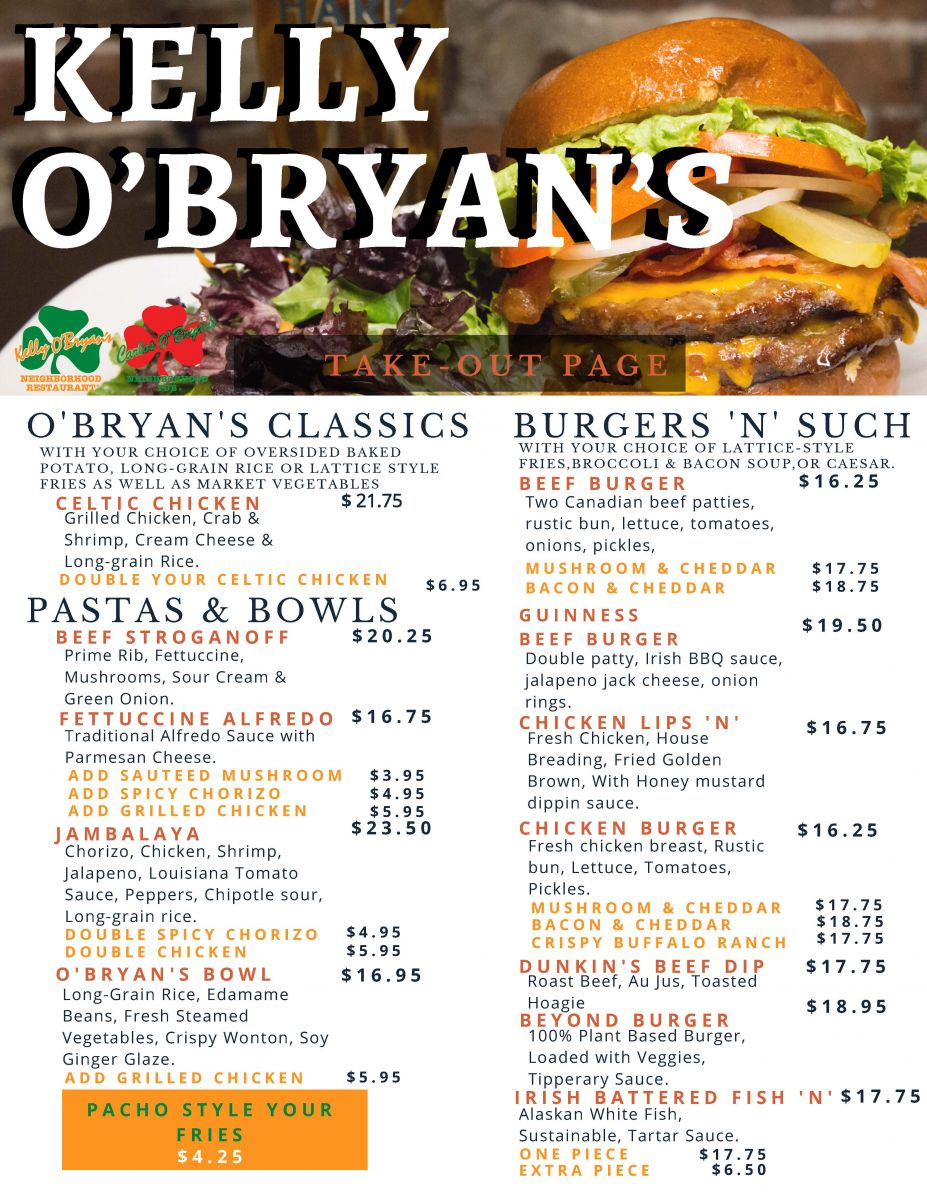 Kelowna | Kelly/Carlos O' Bryan's - Neighborhood Restaurants & Pubs